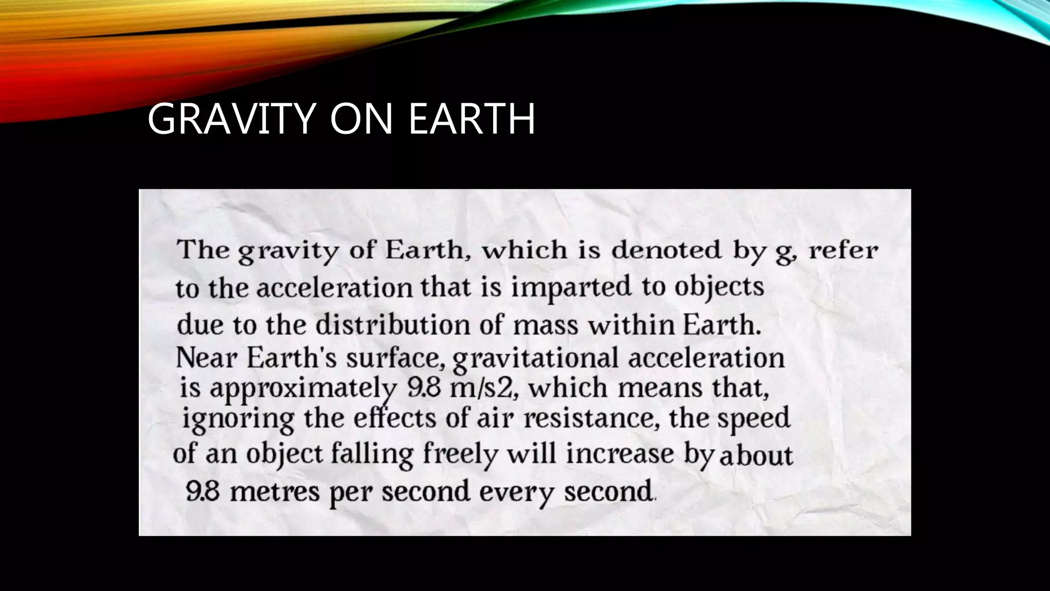Gravity on Saturn