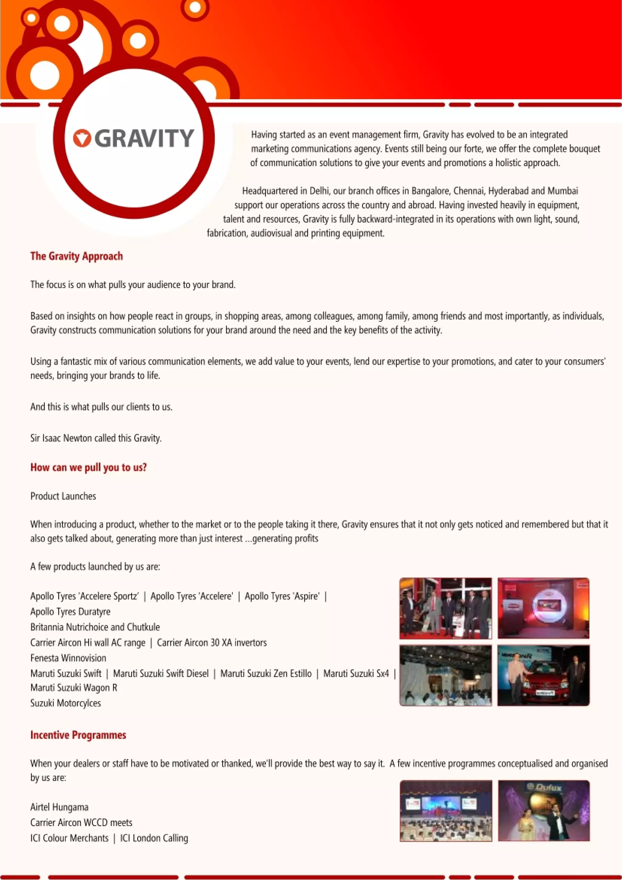 Gravity Entertainment Profile Jan 2012 | PDF