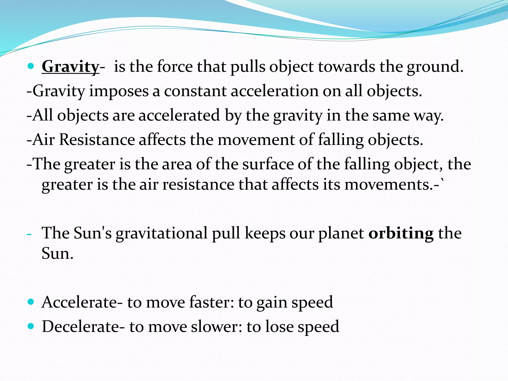 Gravity (science 6) | PPTX