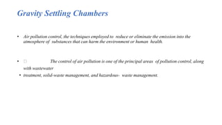 Gravity settling chamber | PDF