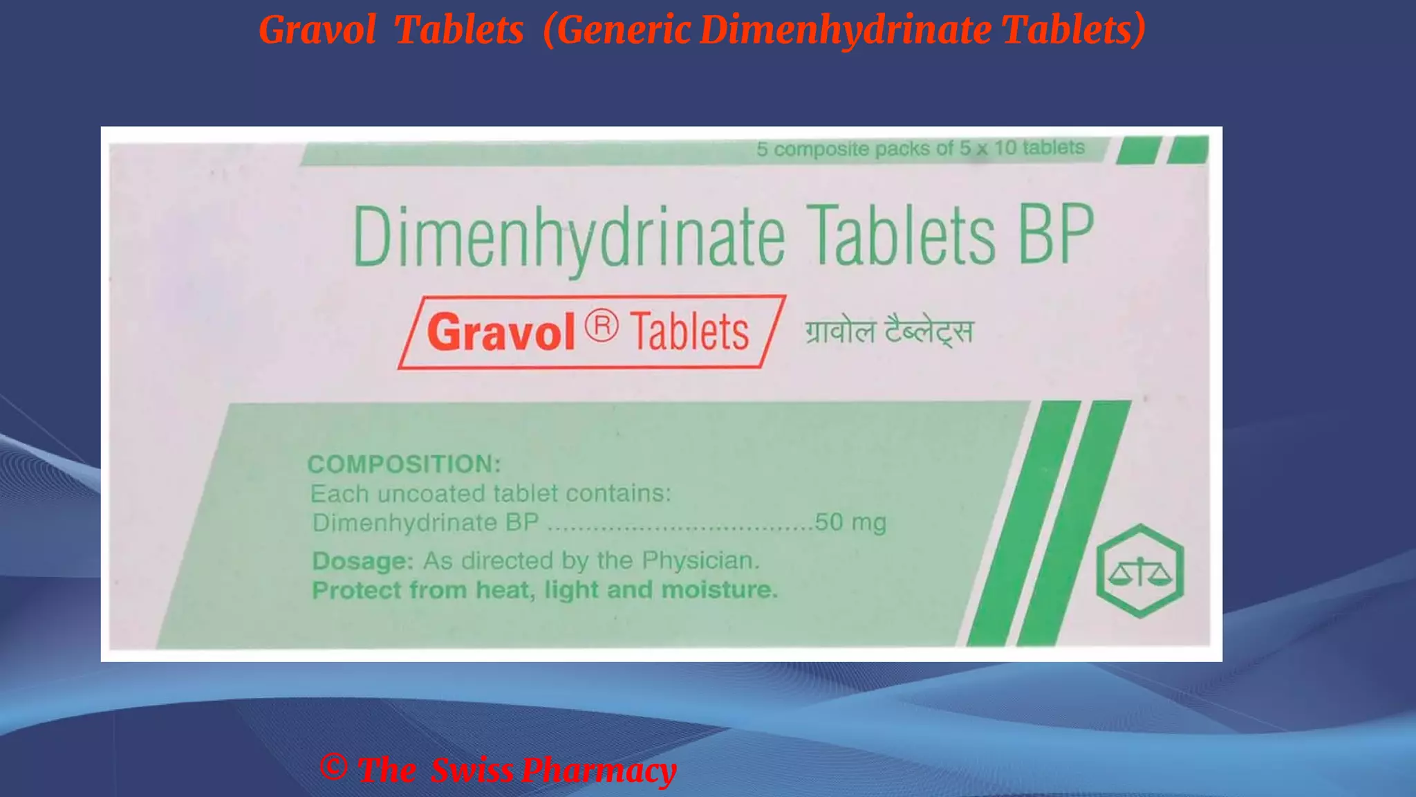 Gravol Tablets (Generic Dimenhydrinate Tablets) | PDF