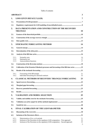Stochastic modelling of the loss given default (LGD) for non-defaulted ...