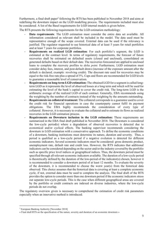 Stochastic modelling of the loss given default (LGD) for non-defaulted ...