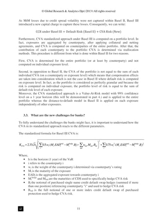 CVA Capital Charge under Basel III standardized approach | PDF