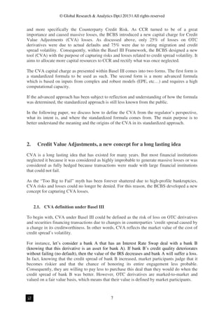 CVA Capital Charge under Basel III standardized approach | PDF