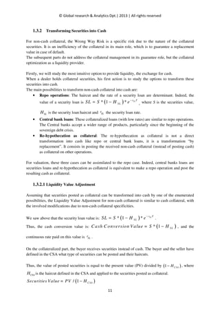 Collateral Optimization – Liquidity & Funding Value Adjustments, Best ...