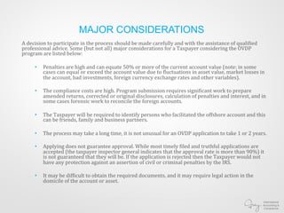 Offshore Voluntary Disclosure | PPT