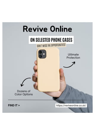 Revive Online Gray and Black Modern Prod | PDF