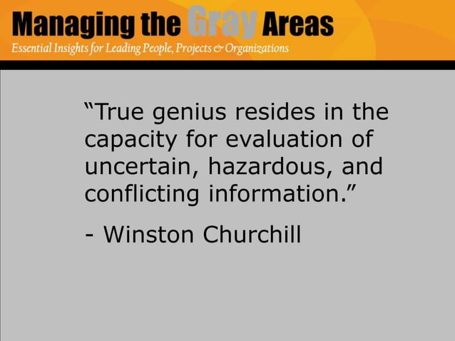 Managing the Gray Areas | PPT
