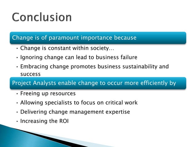 The Importance of Change Within Business | PPT