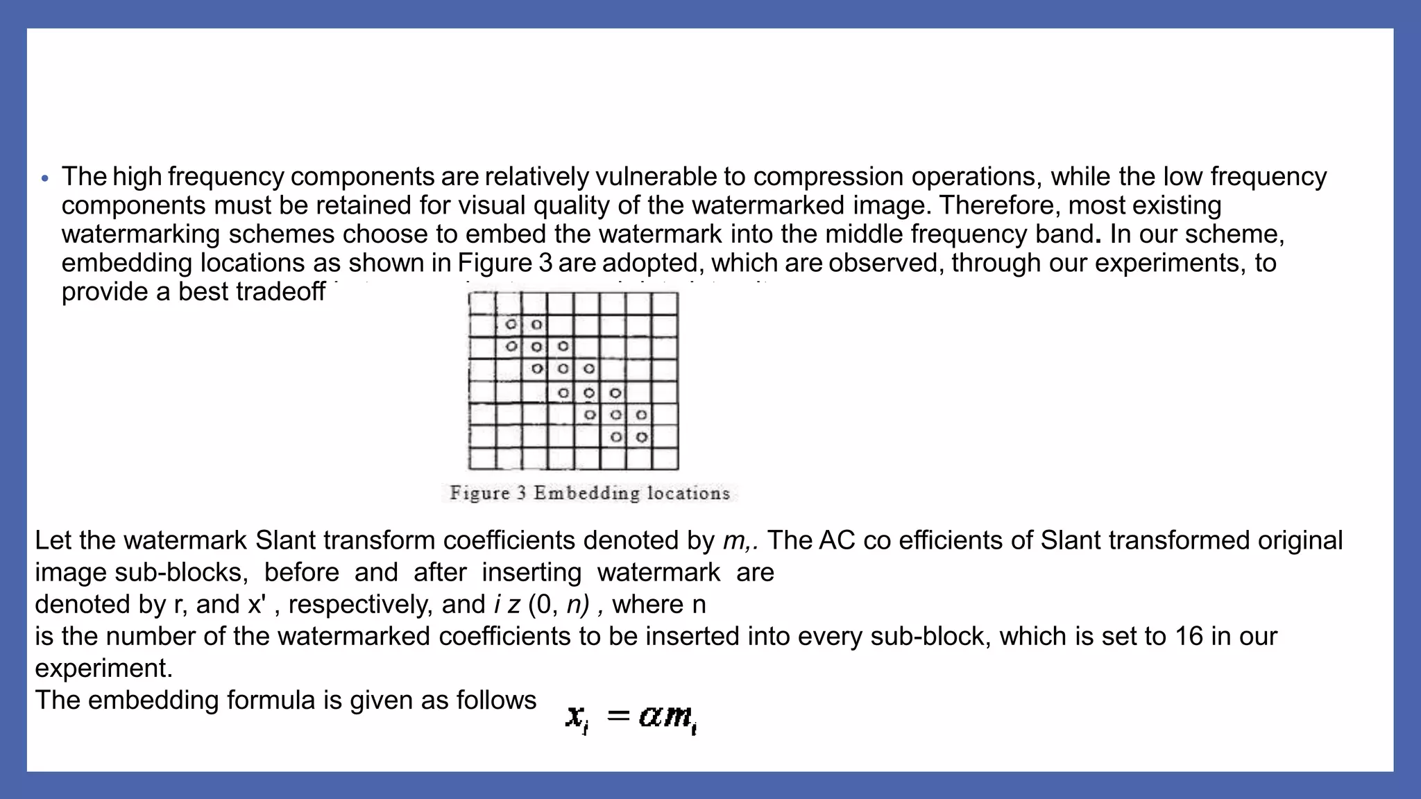 Gray Image Watermarking using slant transform - digital image processing | PPTX