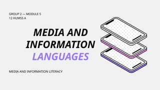 Media Language and Language of Media Lesson | PPTX