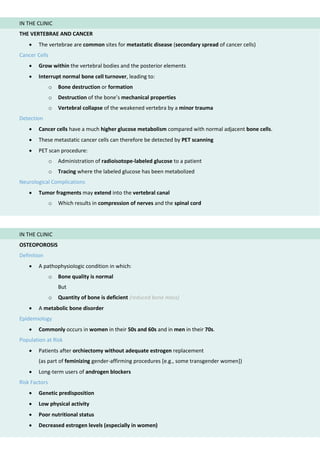 Gray's Anatomy, Chapter 2, Skeletal Framework Of The Back | PDF