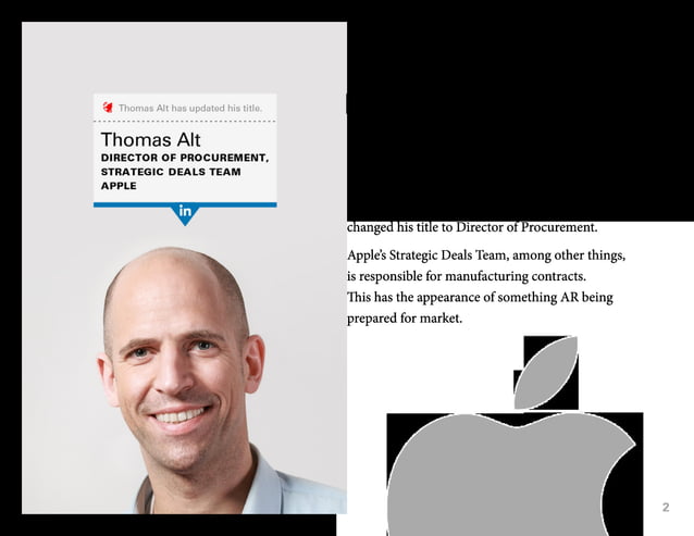 Apple & Augmented Reality | PPT