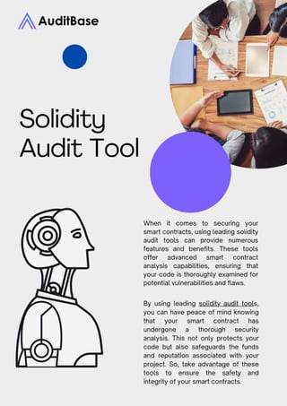 The Ultimate Solidity Audit Tool | AuditBase | PDF
