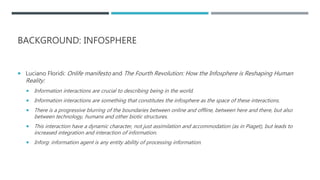 The Principle of Non-Discrimination in the Infosphere: A New Ethics | PPT