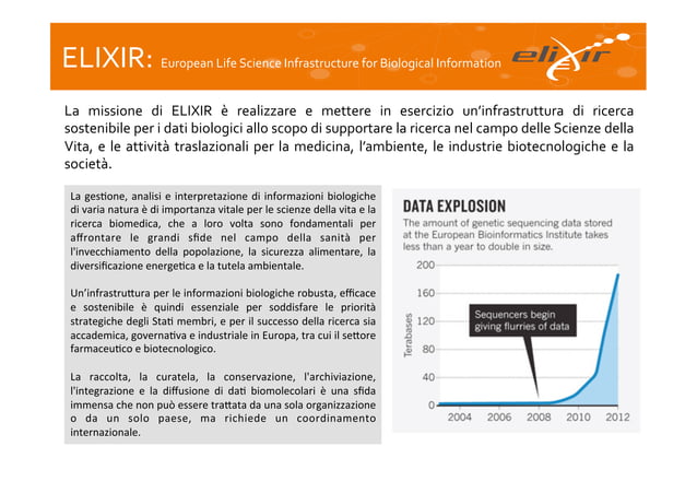 Graziano Pesole – ELIXIR: European Life Science Infrastructure for Biological Information | PPT