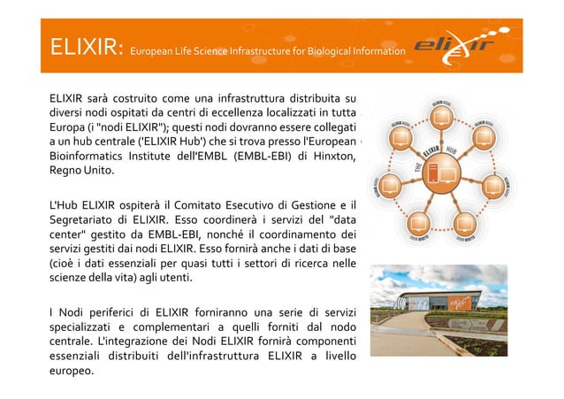 Graziano Pesole – ELIXIR: European Life Science Infrastructure for Biological Information | PPT
