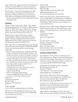 Grazing Contracts for Livestock | PDF