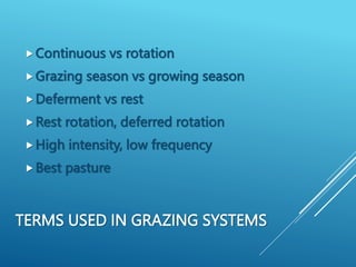 Grazing_management_Talk.ppt | Agriculture | Industries