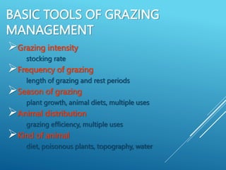 Grazing_management_Talk.ppt | Agriculture | Industries