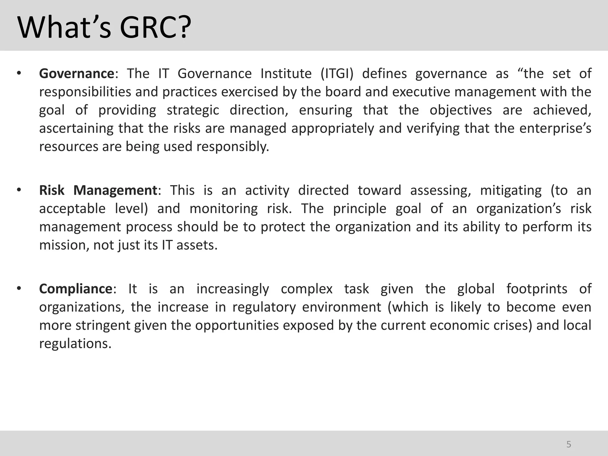 Simplifying IT GRC | PPTX
