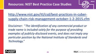 Integrating Cybersecurity into Supply Chain Risk Management | PPT