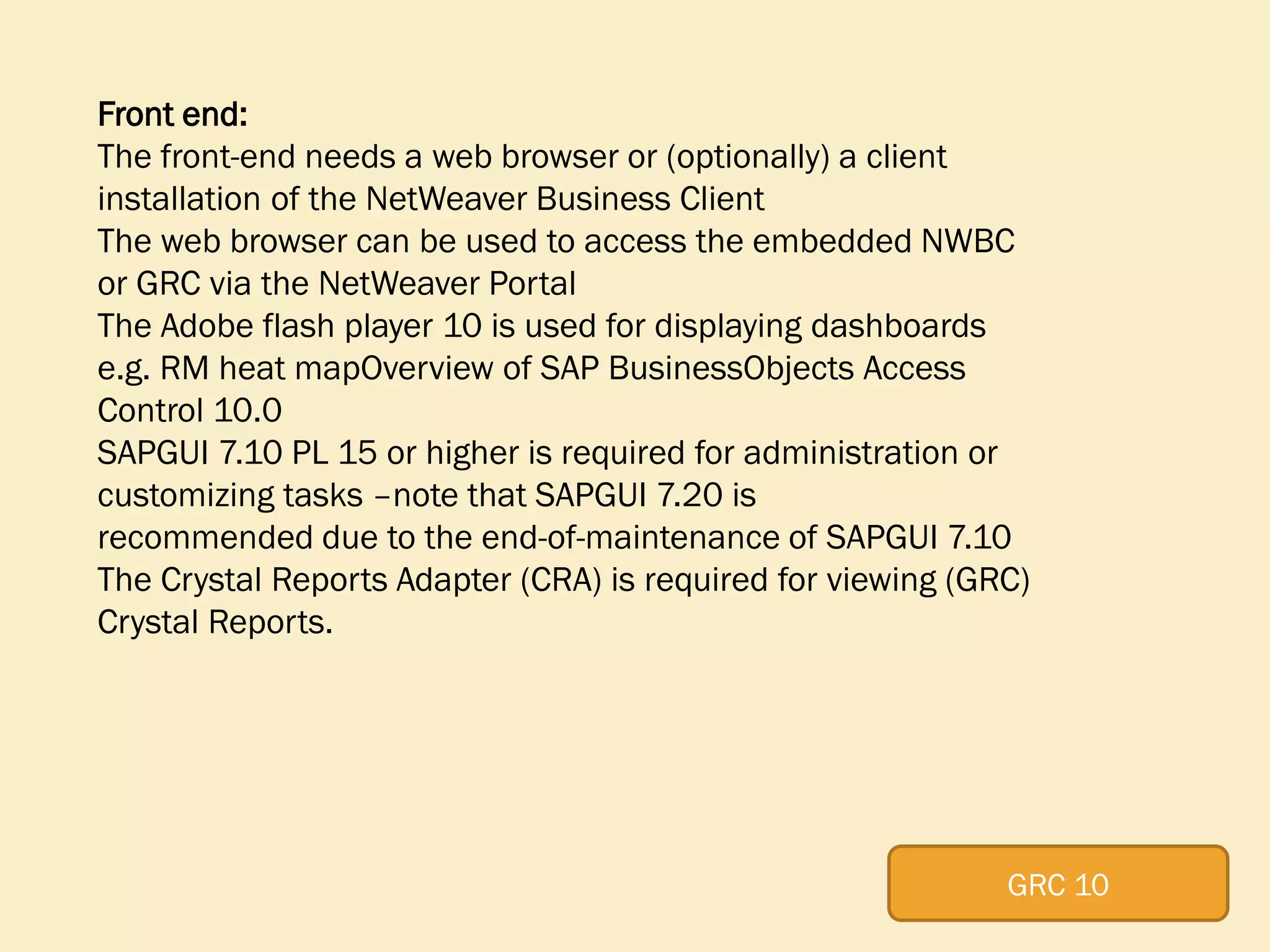 Grc 10 training | PDF