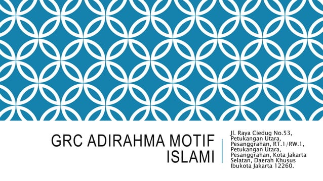 Grc adirahma motif islami | PPTX