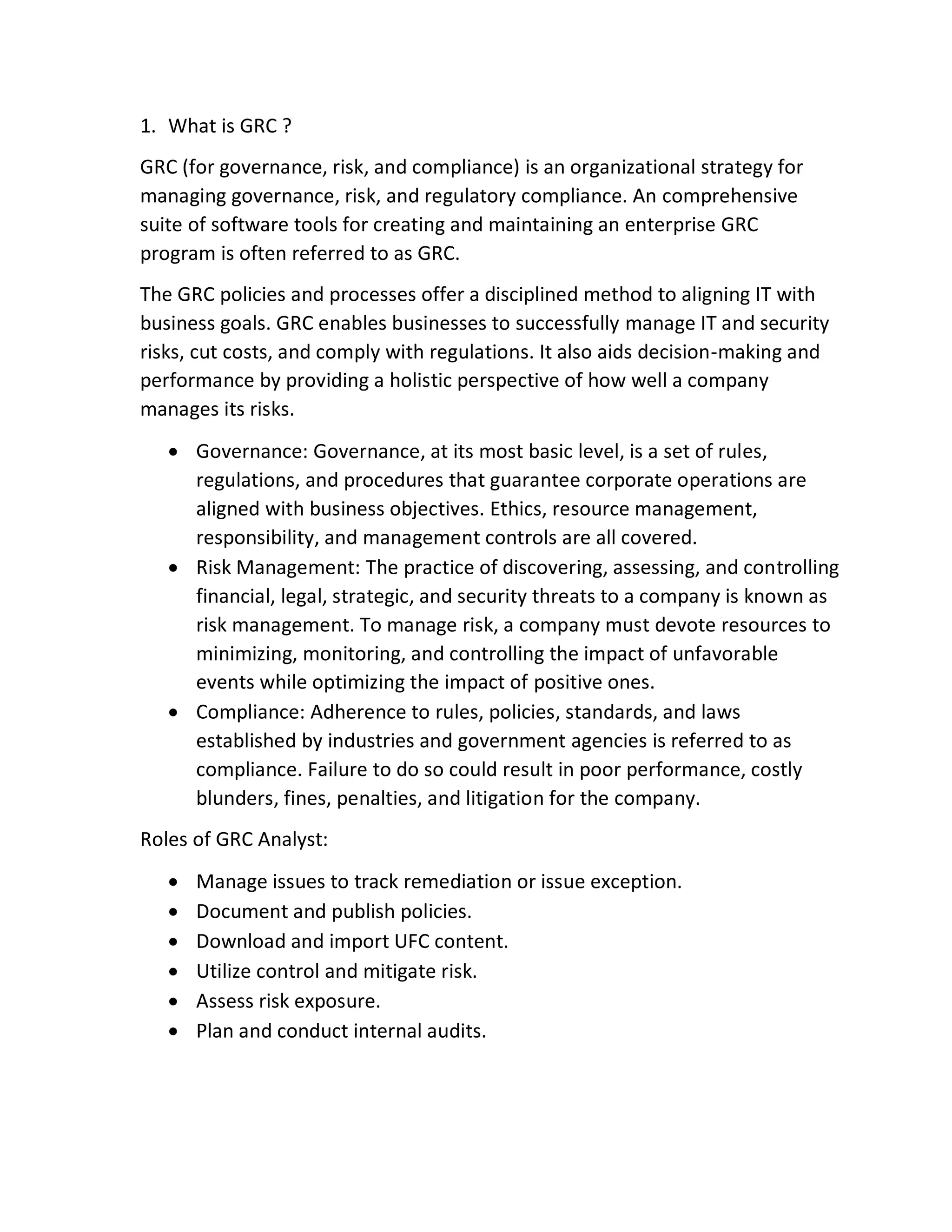 Grc and is audit | PDF