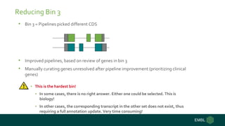The Matched Annotation from NCBI and EMBL-EBI (MANE) Project | PPTX ...