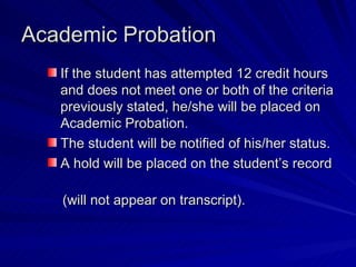 GRCC Academic Standing | PPT