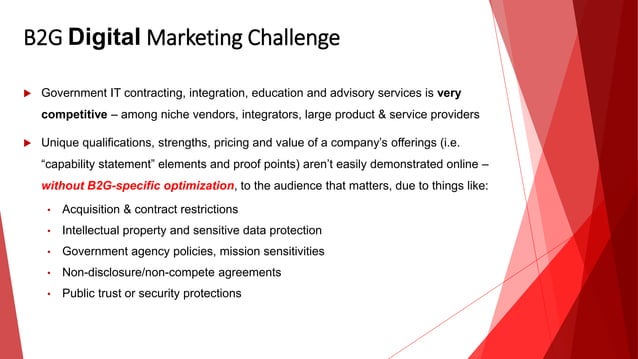 GovCon Government Marketing - B2G Across Shipley Capture, BD Pursuit Lifecycle | PPT