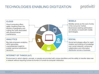 Digitization - What Does This Mean to Internal Audit? | PDF