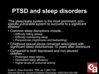 Evaluation and Treatment of Children and Adolescents With Sleep ...