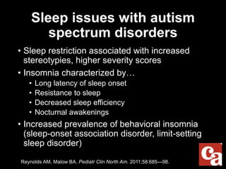 Evaluation and Treatment of Children and Adolescents With Sleep ...