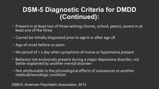 Understanding DMDD Treating kids with protracted anger outbursts and ...