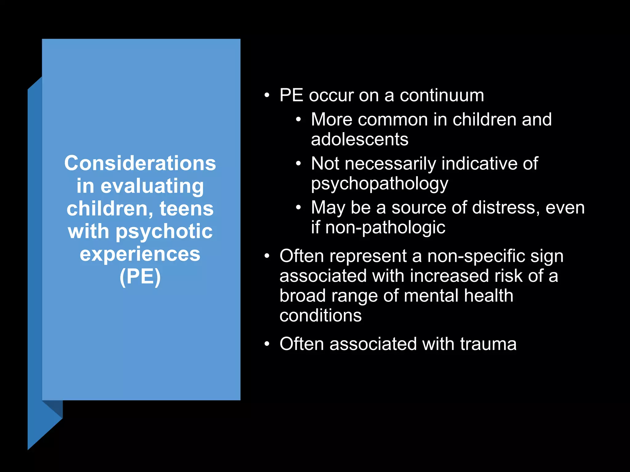 When Children and Teens Present With Psychotic Symptoms | PPTX