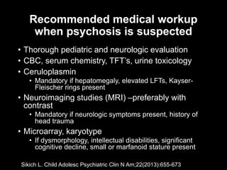 When Children and Teens Present With Psychotic Symptoms | PPTX