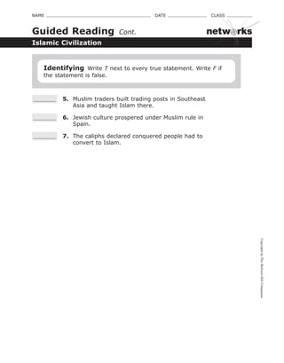 Gr ch14 l2 the spread of islam | PDF
