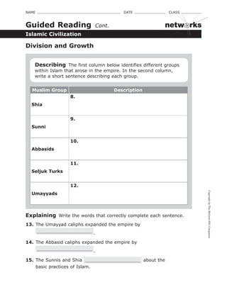 Gr ch14 l2 the spread of islam | PDF