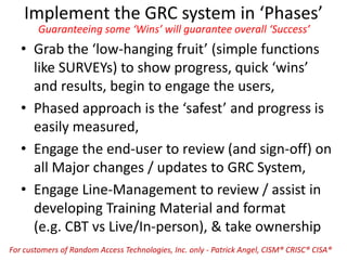 GRC Software Implementation Strategy | PPTX