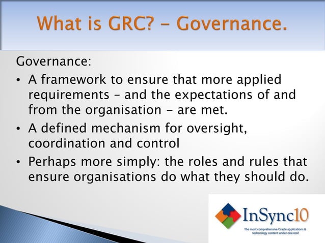 GRC in Australia slides | PPT