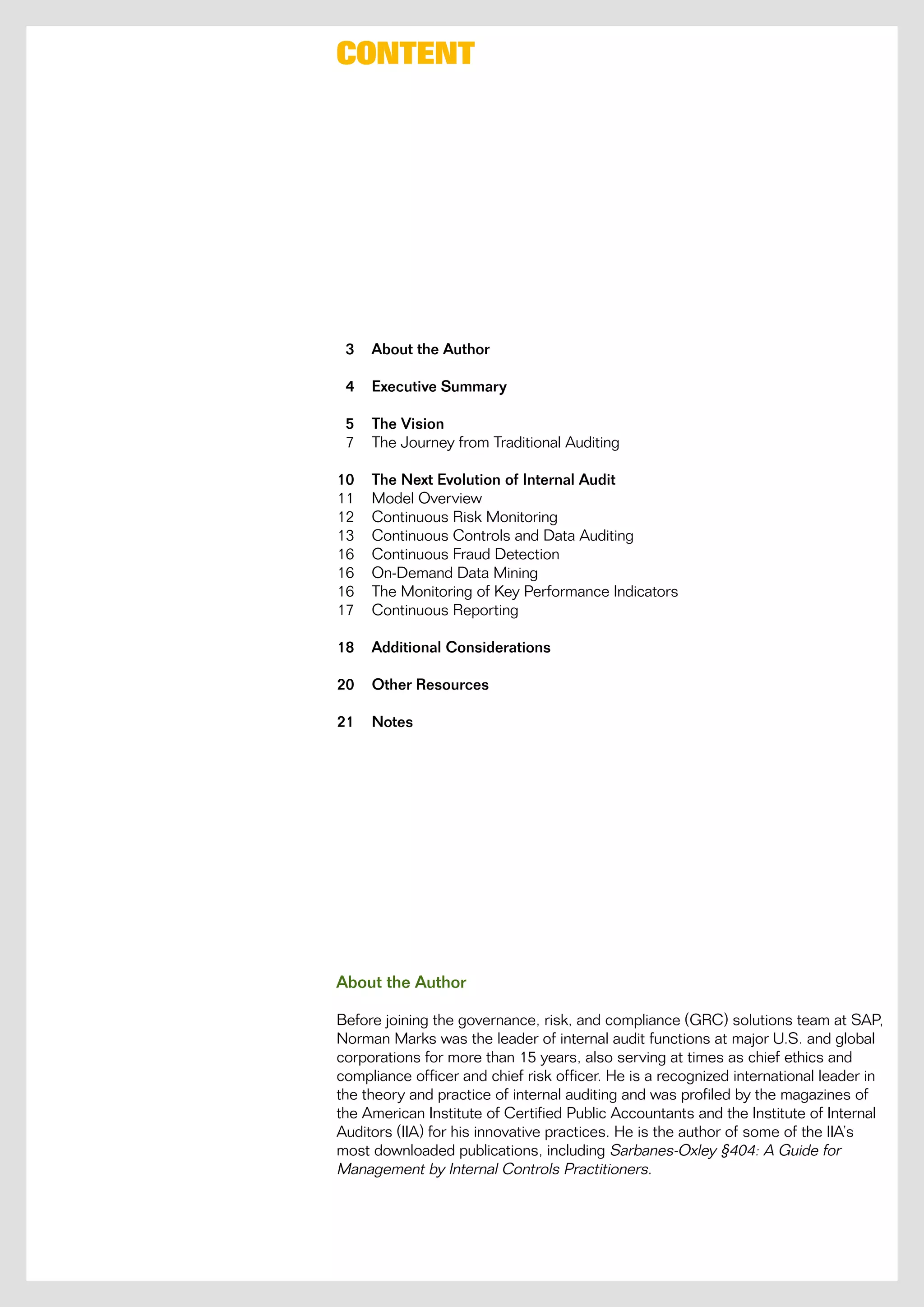 Grc sap next evaluation of internal audit | PDF