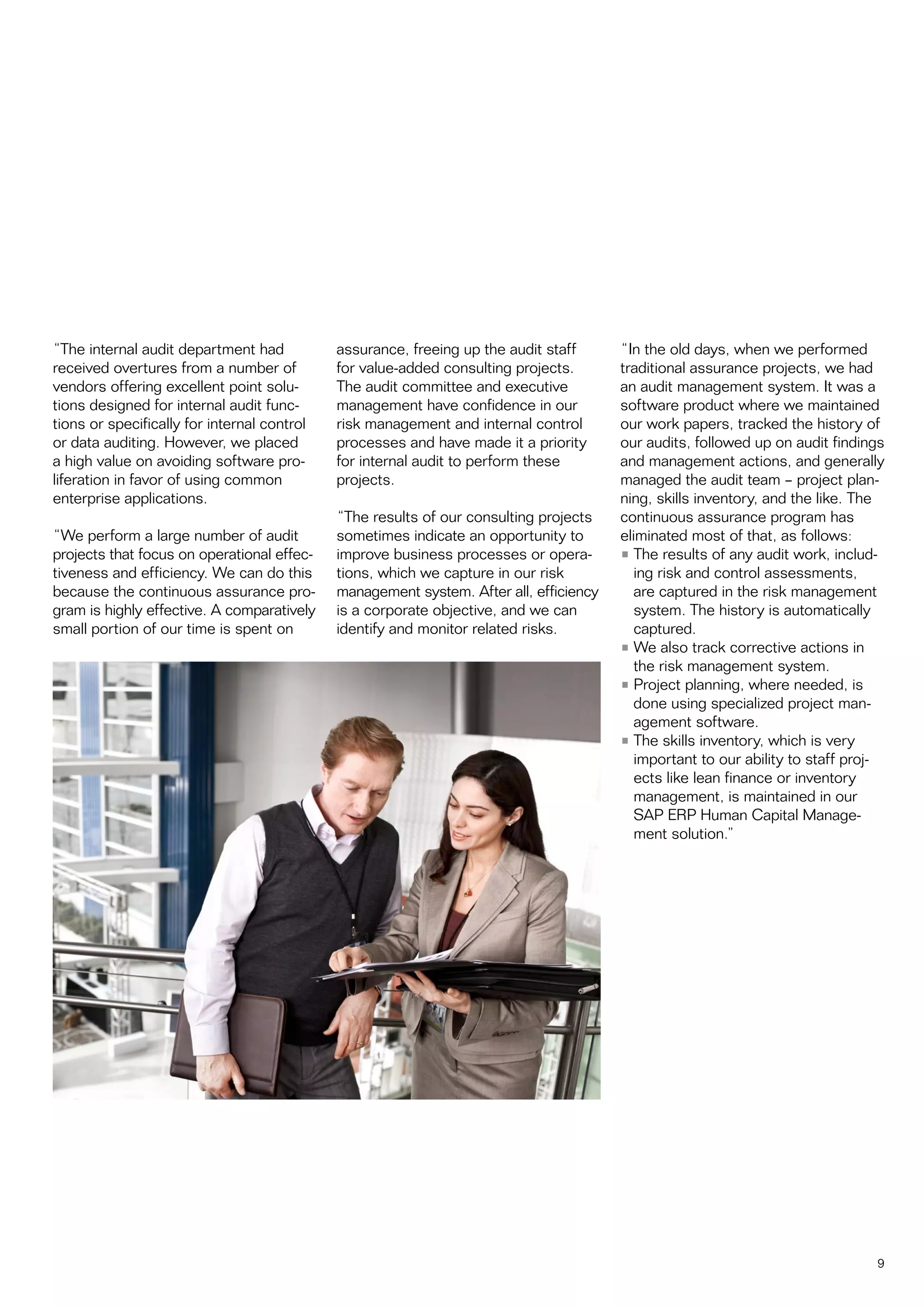 Grc sap next evaluation of internal audit | PDF