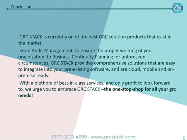 The Vision, Highlights and Implementation Benefits of GRC STACK | PPT