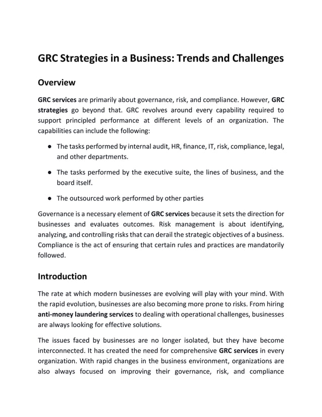 GRC Strategies in a Business_ Trends and Challenges.pdf