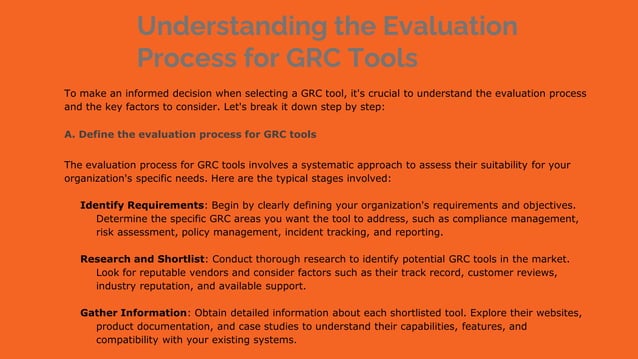 GRC tools | PPT