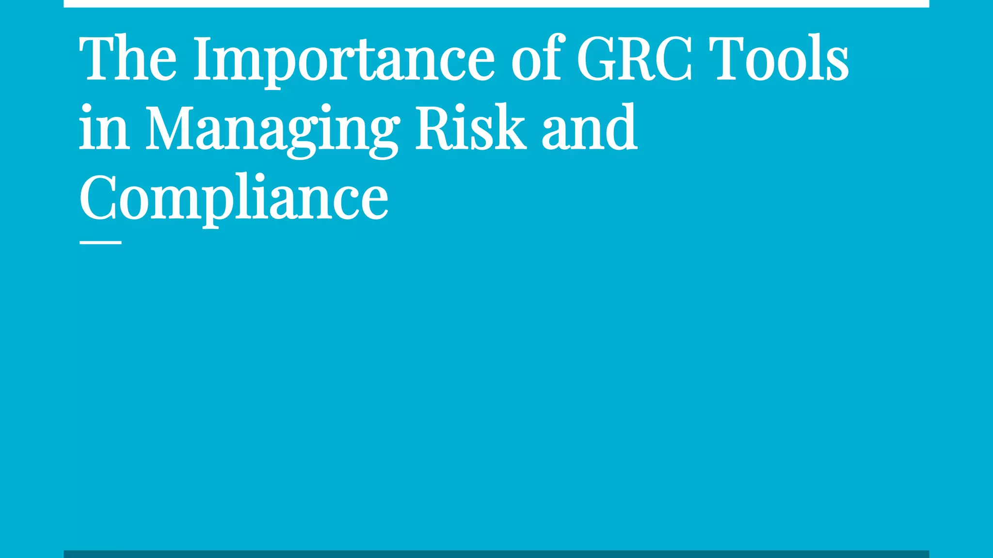 GRC tools | PPT