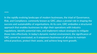 GRC tools | PPTX